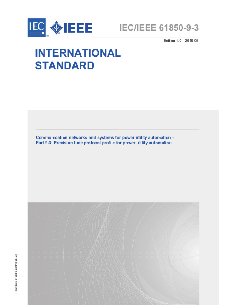 Iec Ieee 61850-9-3-2016 | PDF | International Electrotechnical Commission