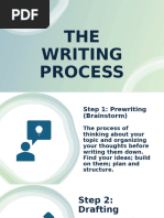 5 Steps of The Writing Process Chart | PDF | Written Communication | Semiotics