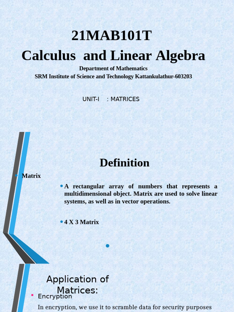Matrix Applications and Eigenvalues Guide | PDF | Eigenvalues And ...