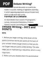 Debate Writing Class 11 | PDF | Argument