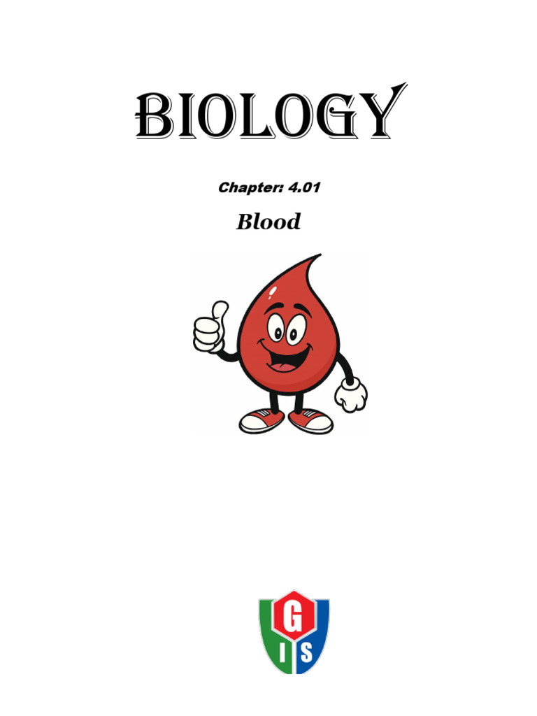 Blood: Class VI Biology Chapter 4.01 | PDF