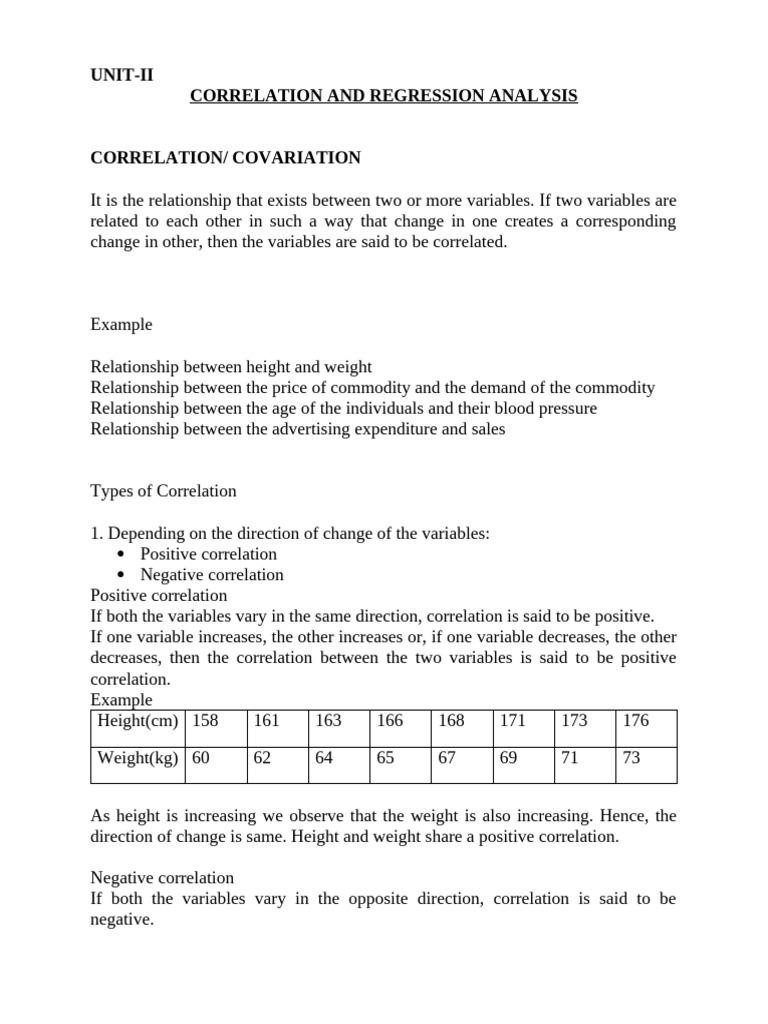 Correlation and Regression Analysis Guide | PDF | Scatter Plot | Covariance