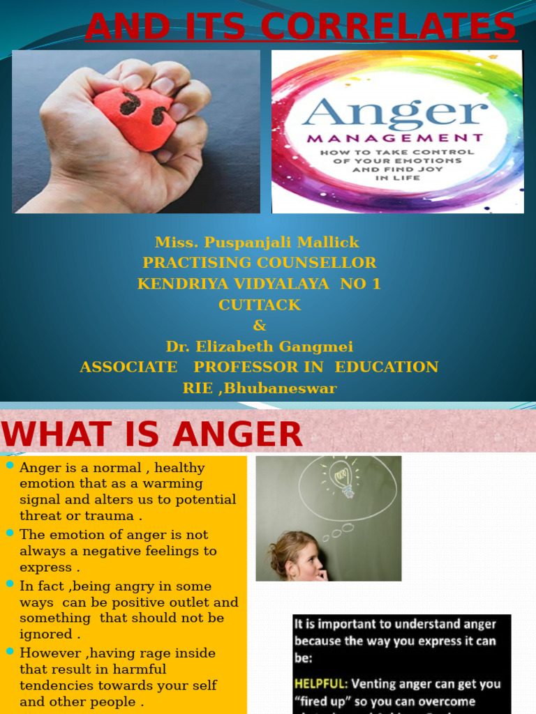 Understanding Anger and Management Techniques | PDF | Anger | Anxiety