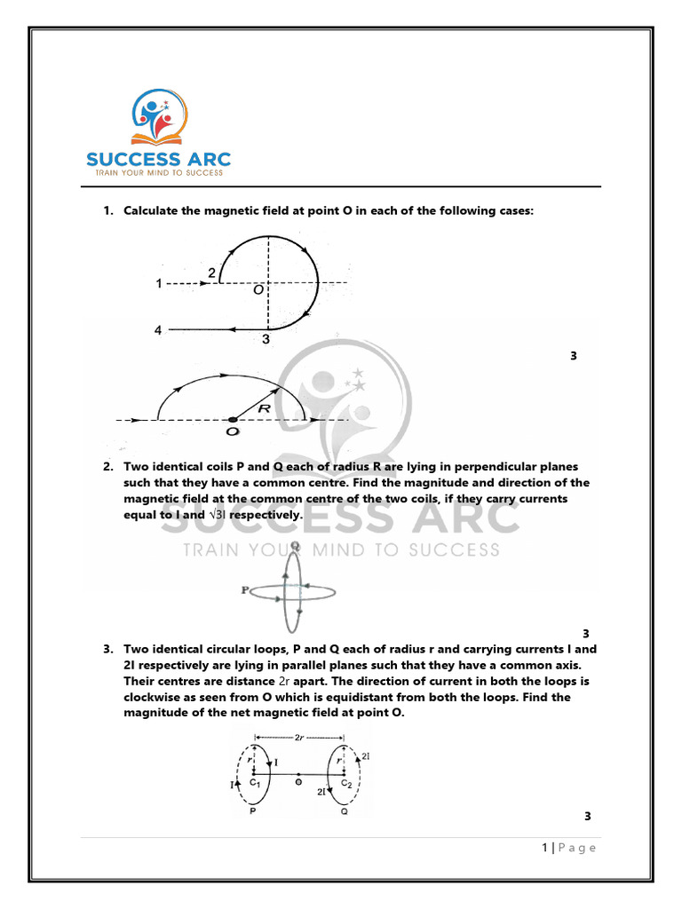 Magnetic Field Test Assessment | PDF
