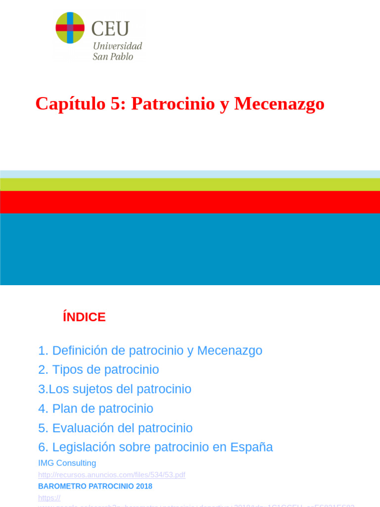 Trans 5. Patrocinio y Mecenazgo - Modificado | PDF | Patrocinador ...