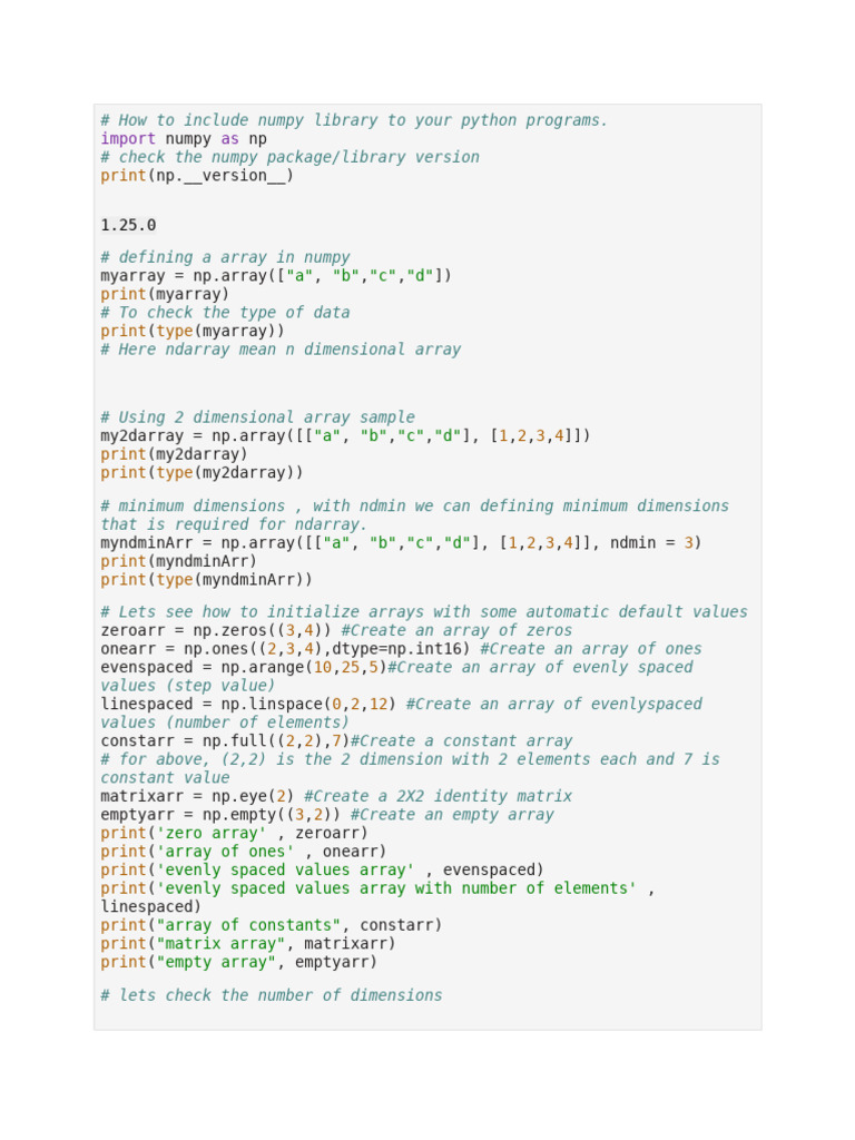Day5 NumpyFoundation | PDF | Applied Mathematics | Algorithms And Data Structures