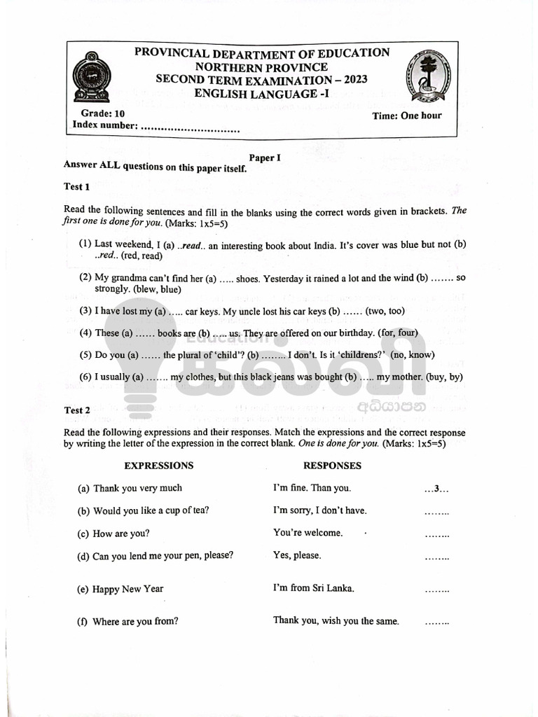 Gr10 Ta English 2023 Term 2 | PDF