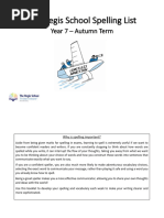 Spelling List 7th | PDF