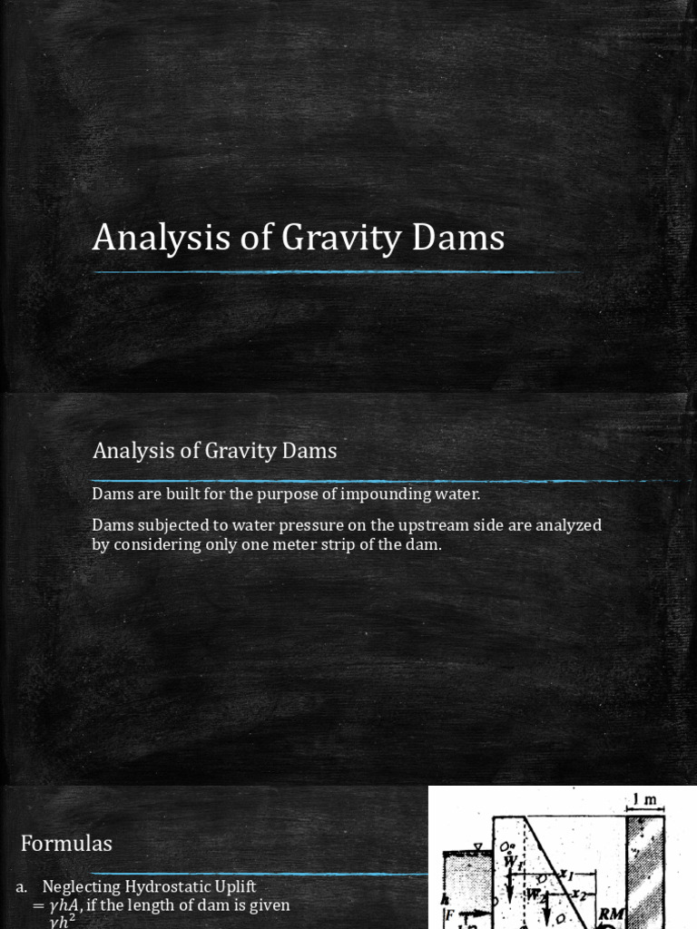 Gravity Dam Analysis and Safety Factors | PDF | Dam | Pressure