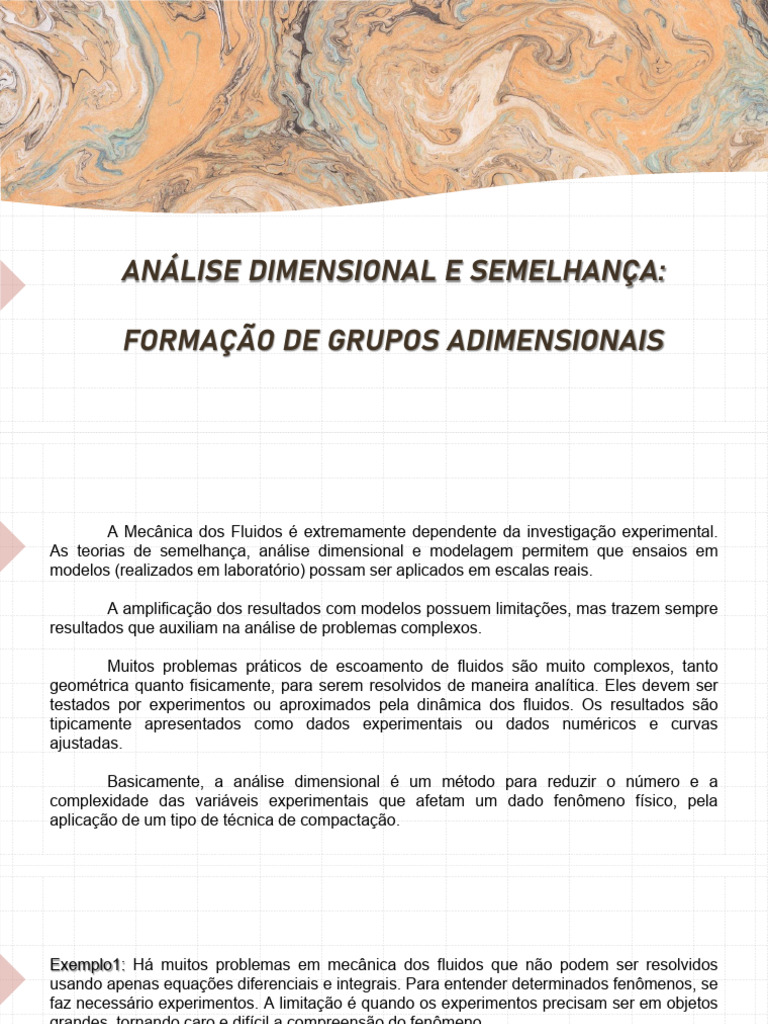 Análise Dimensional e Semelhança | PDF | Mecânica dos fluidos | Física