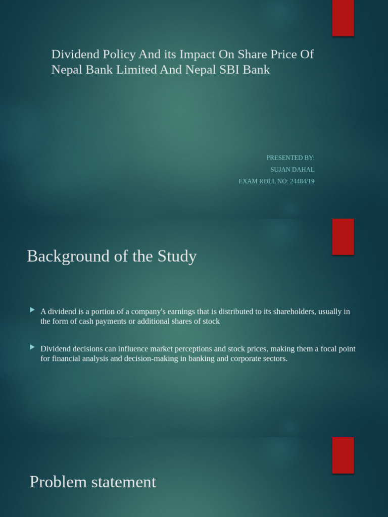 Dividend Policy and Its Impact On Share Price | PDF | Dividend ...