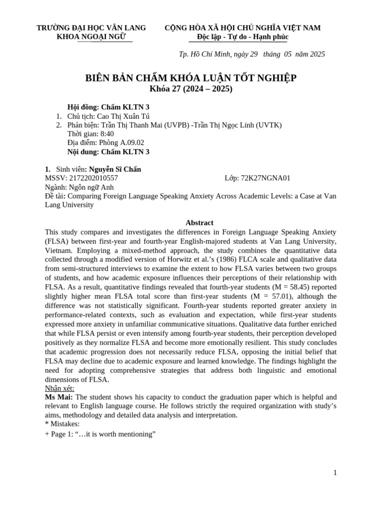 Bien Ban KLTN - Hd3 | PDF