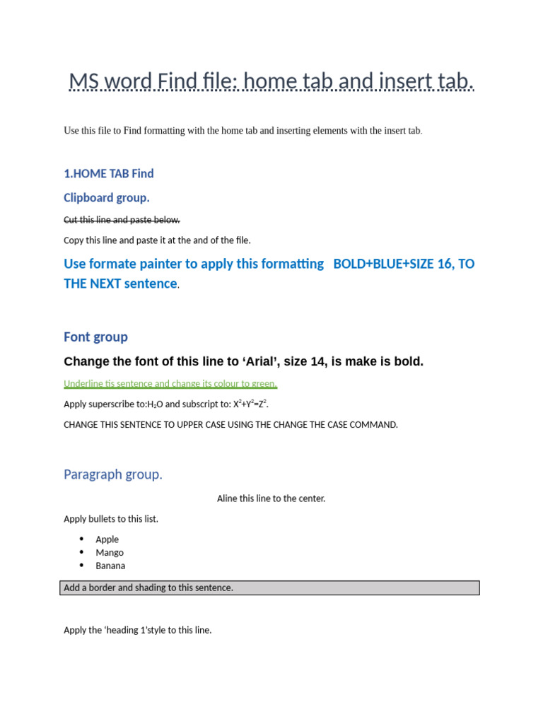 MS Word Find File | PDF