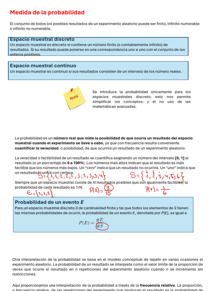 Clase2 Prob | PDF | Teoría de probabilidad | Probabilidad