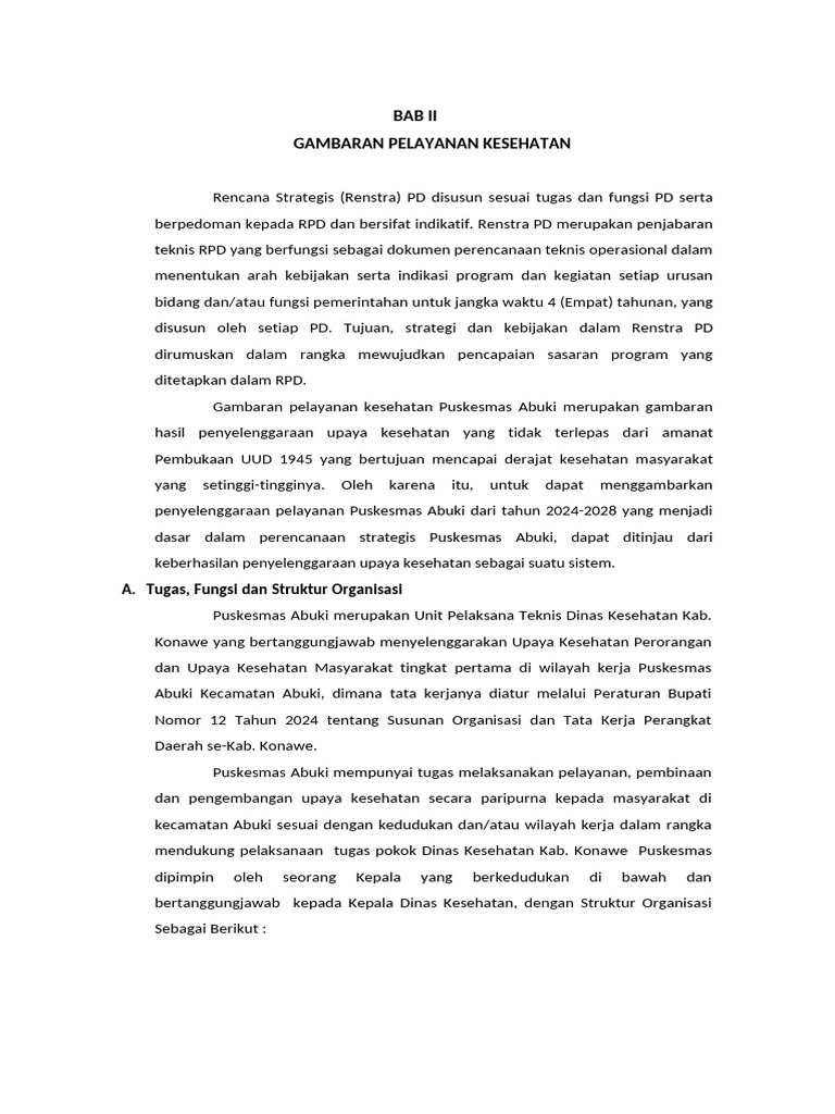 BAB 2 RENSTRA. Hilda, Herlina, Sinar, Lemi - 110159 | PDF