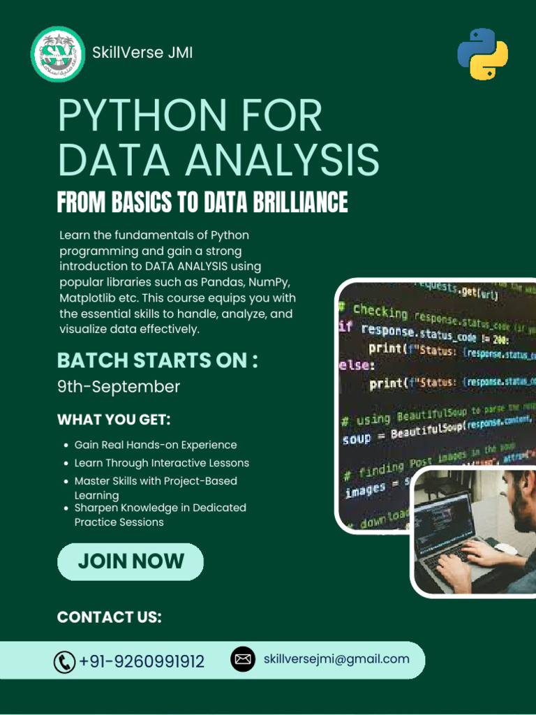 Python For Data Analysis Pdf Class Computer Programming Python 2823