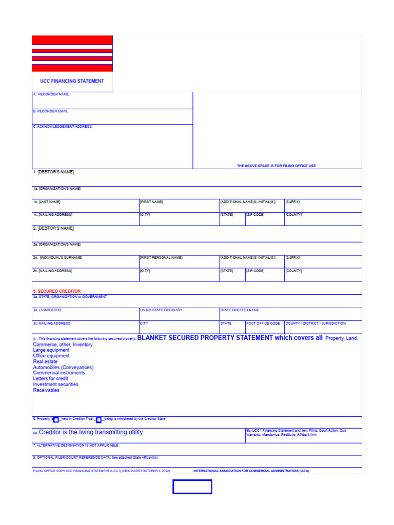 Empire Ucc1 Fillable Form1 Cash App | PDF