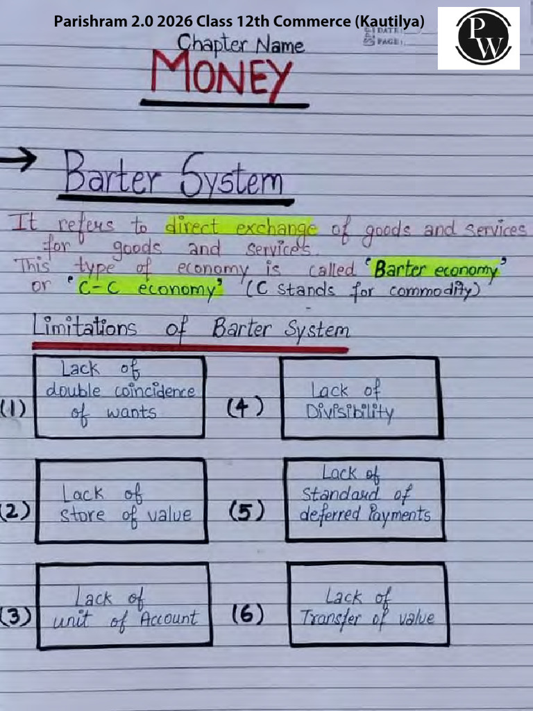 Barter and Functions of Money | PDF | Money | International Finance