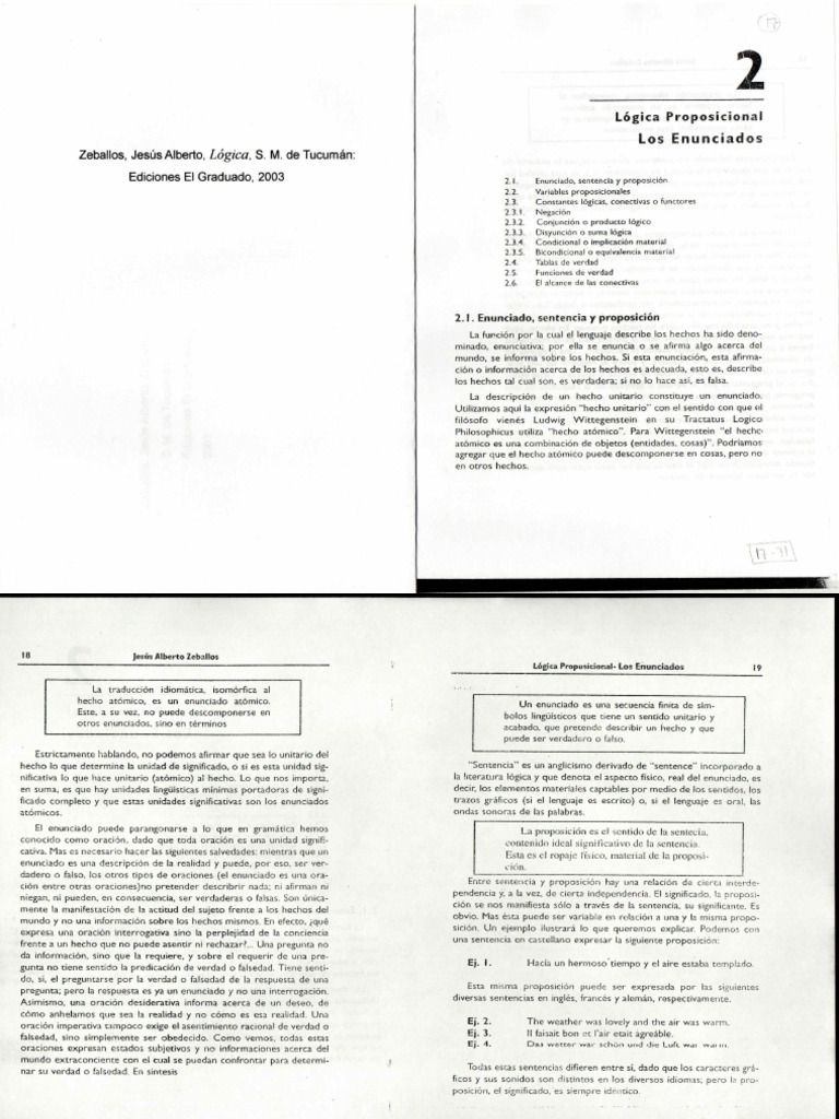 Zeballos Lógica | PDF