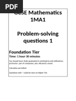 AQA Predicted 2024 Paper 1 Foundation | PDF | Area | Mathematics