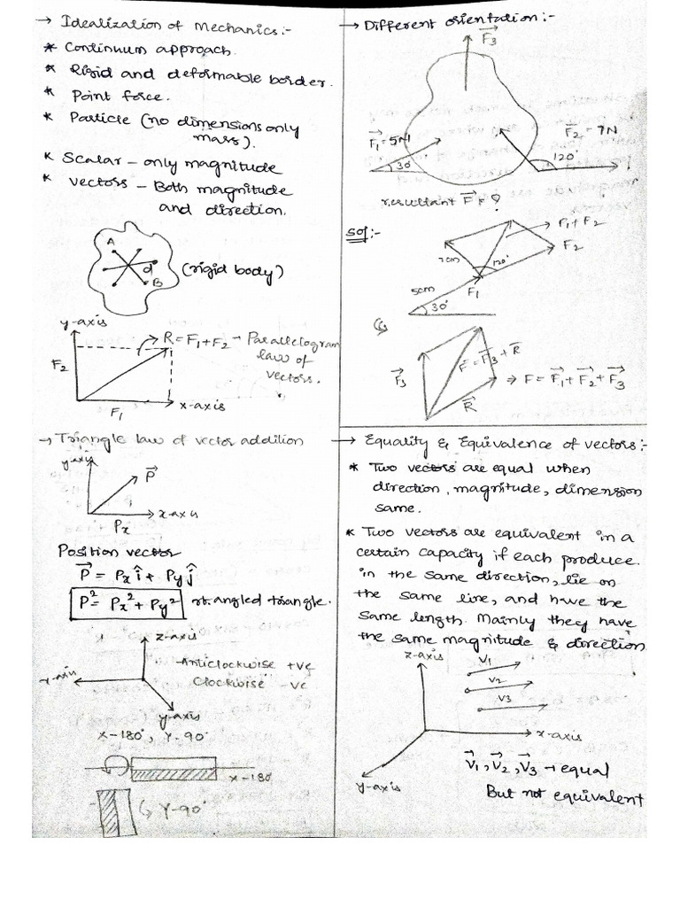 Engineering Mechanics Notes | PDF