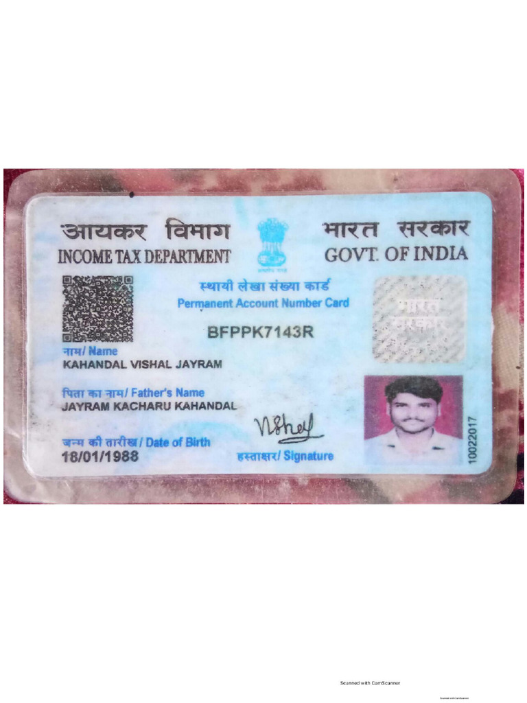 Applicant Pan Card | PDF