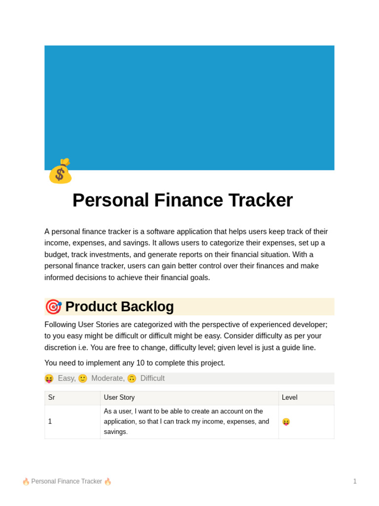 Capstone Finance Tracker | PDF | Expense | Computing