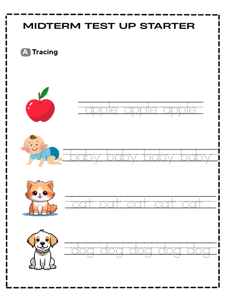 Midterm Test Starter (Age 5) | PDF