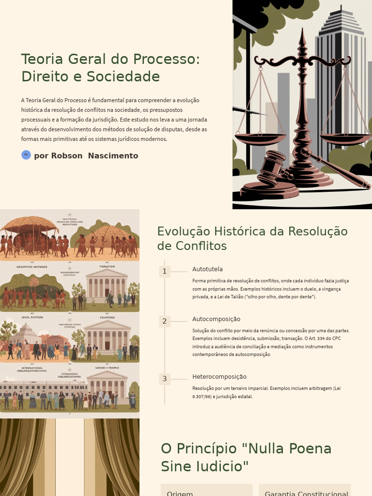 Evolução da Teoria do Processo Jurídico | PDF | Jurisdição | Processo civil