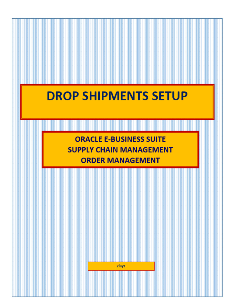 Drop Shipments Setup | PDF | Business | Computing