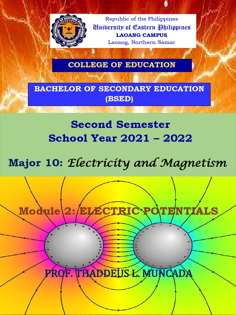 Electric Potentials in Physics Module | PDF | Potential Energy ...
