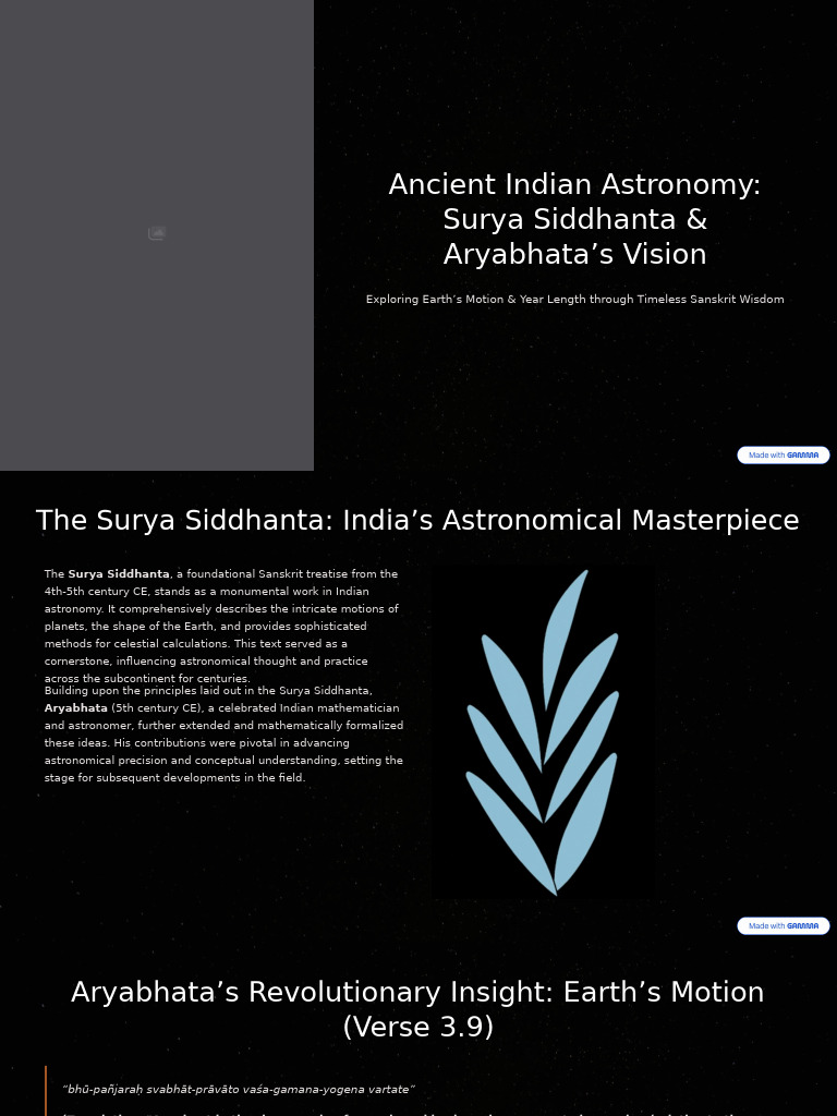 Aryabhata and Surya Siddhanta Insights | PDF | Heliocentrism | Astronomy