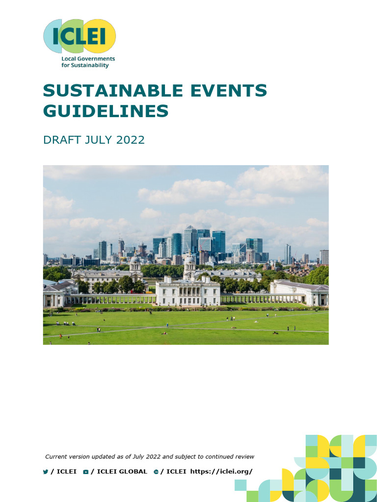 Sustainable Events Guidelines 2022 | PDF | Sustainability | Sustainable ...