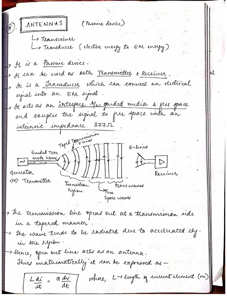 RF - M3 - Part2 - Antenna Basics - Notes | PDF