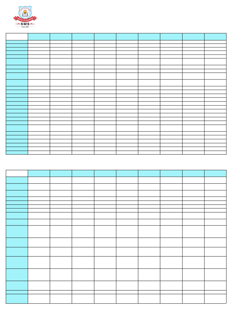 Time Table (Day Wise Class) | PDF