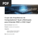 Tema 6 - Arquitetura CISC X RISC | PDF | Unidade central de ...