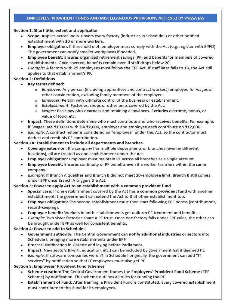 EPF Act - 66409639 - 2025 - 08 - 20 - 18 - 44 | PDF | Pension | Employment