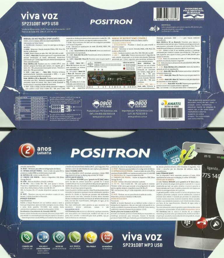 Autorádio Positron | PDF