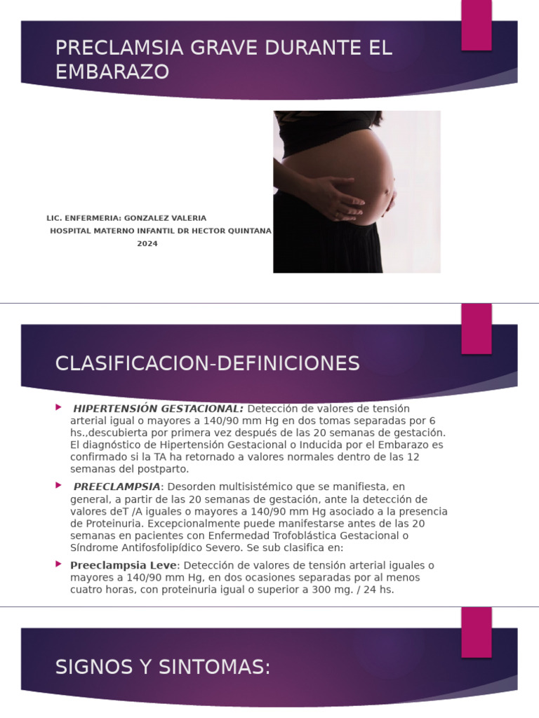 Preeclampsia Grave: Diagnóstico y Tratamiento | PDF | Hipertensión | El ...