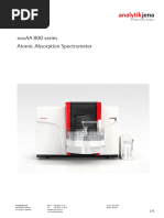 Agilent AA 240:280 Data Sheet | PDF | Atomic Absorption Spectroscopy | Spectrometer