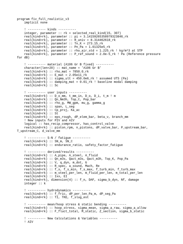 Aiv Fiv Piv.f95 | PDF | Resonance | Pump