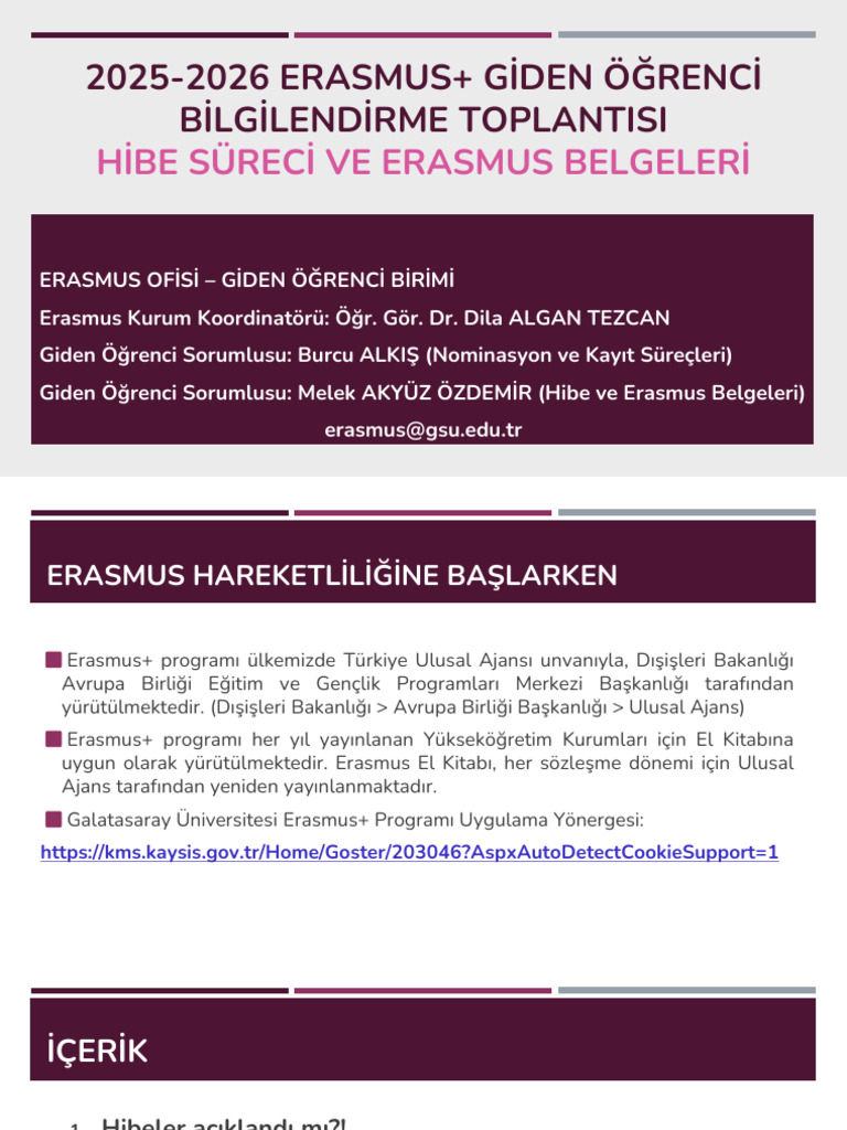 2025-2026 Erasmus+ Giden Öğrenci Bilgilendirme Toplantısı-Hibe Süreci ...