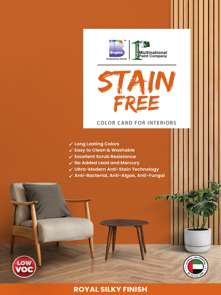 Brighto Stain Free Color Card 2023 | PDF | Color