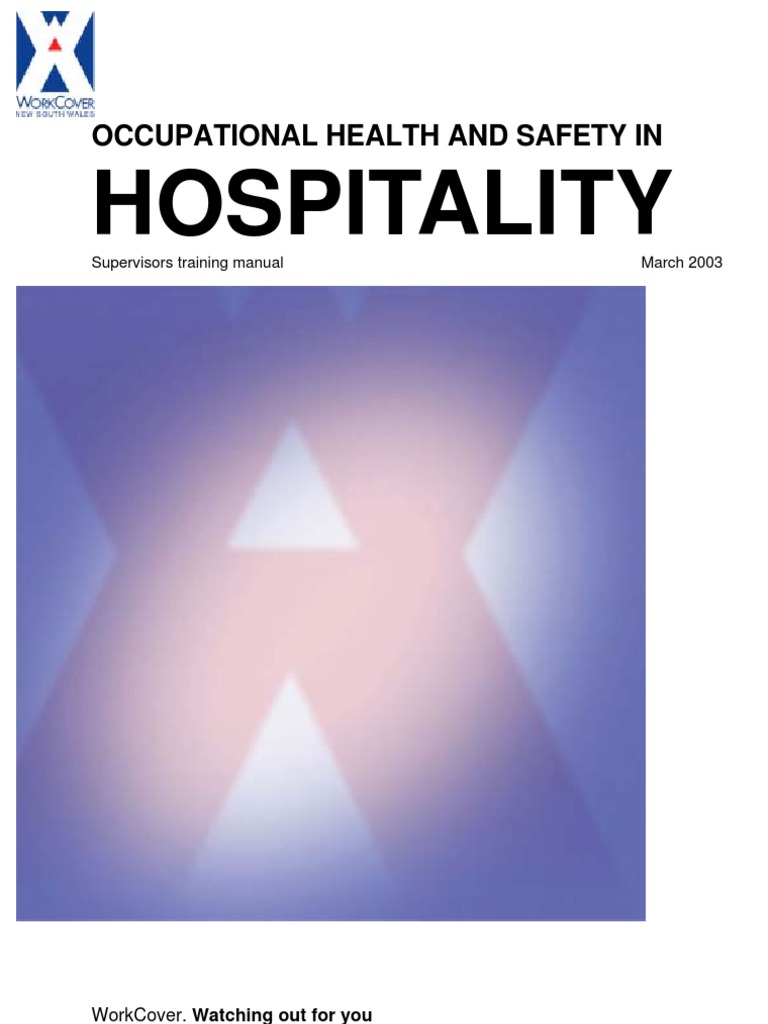 Ohs in The Hospitality Industry 4133 | PDF | Occupational Safety And ...