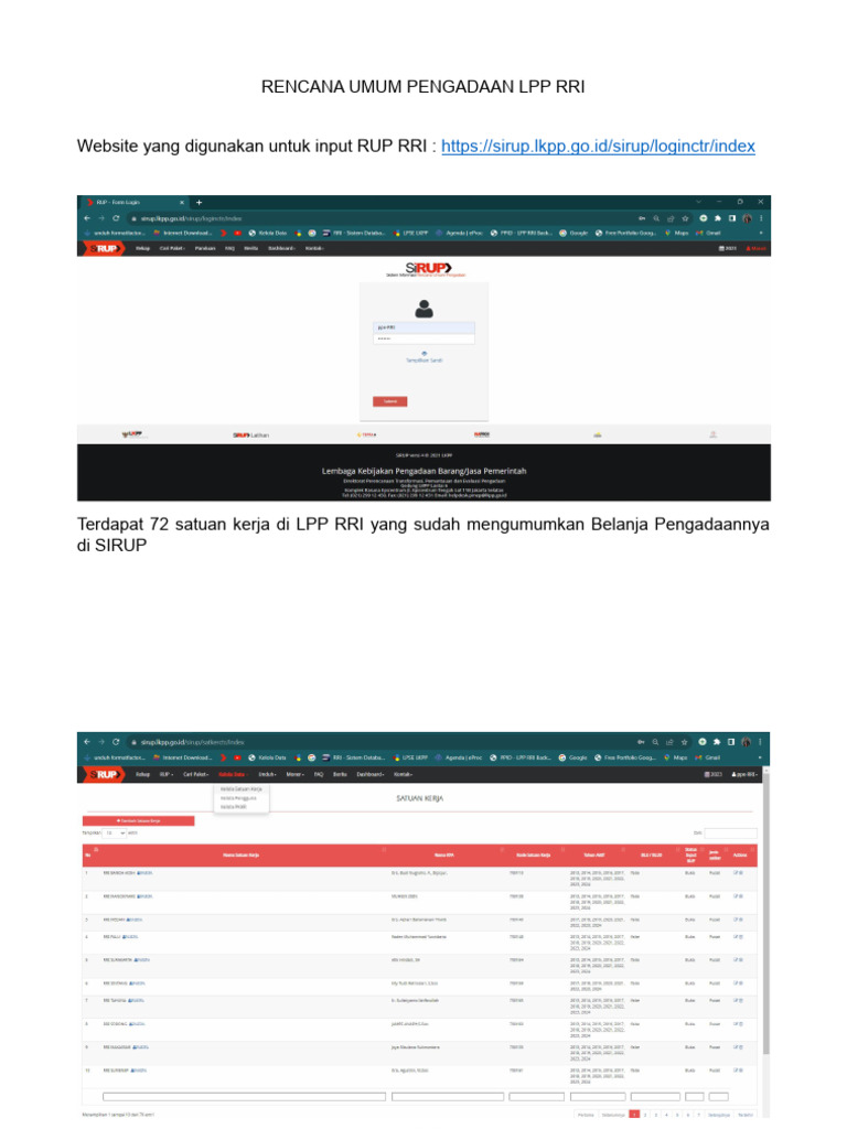Rencana Umum Pengadaan LPP Rri Tahun 2023 | PDF
