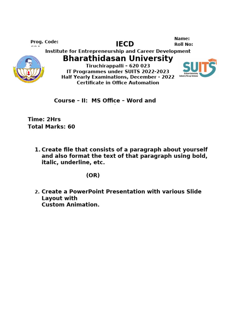 COA - Practical 1 | PDF