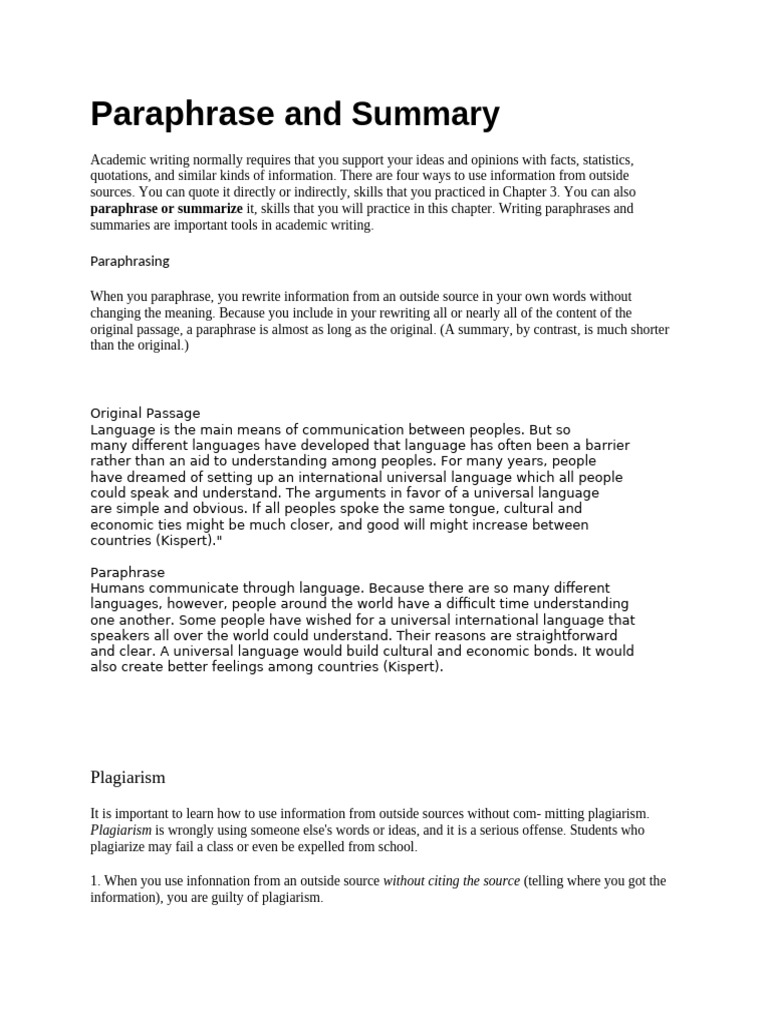 Paraphrasing and Summarizing - PPT Slide Contents | PDF | Communication ...