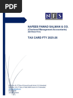 Pakistan Income Tax Rate Card 2025-26 | PDF | Taxes | Capital Gain