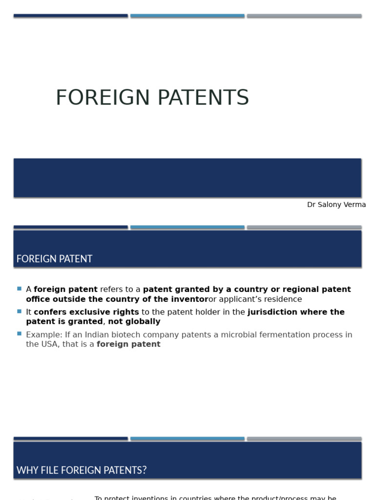 Foreign Patents in Biotechnology | PDF | Genetic Engineering ...