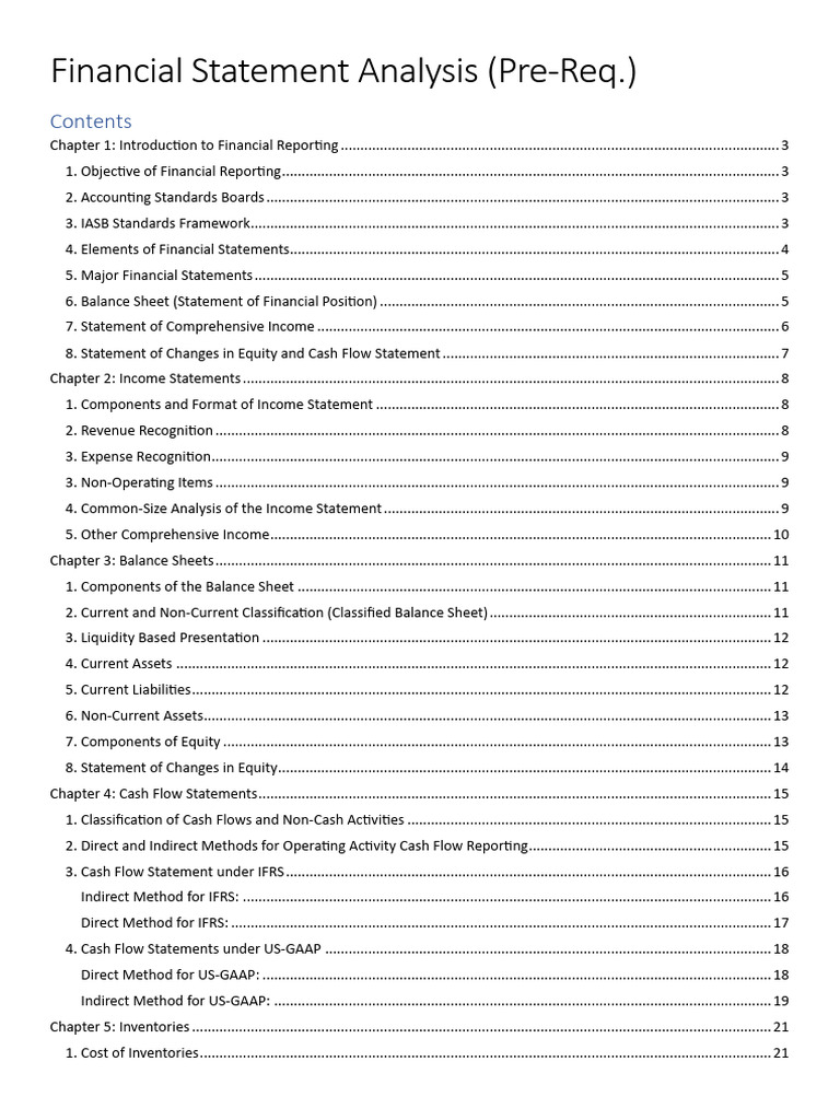 Financial Statement Analysis Guide | PDF | Income Statement | Equity ...